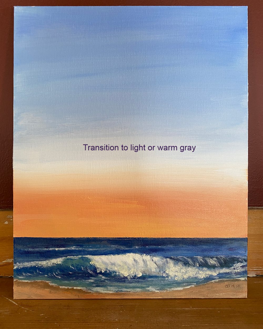 Painting Sky Transitions with Acrylic Paints