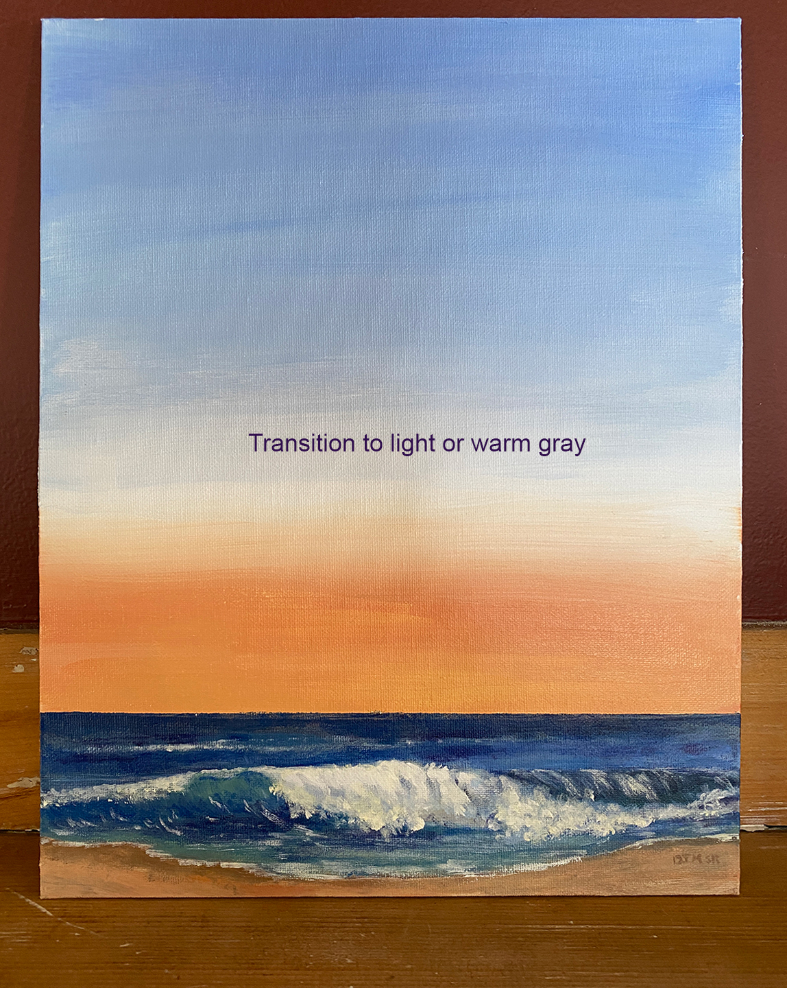 Painting Sky Transitions with Acrylic Paints